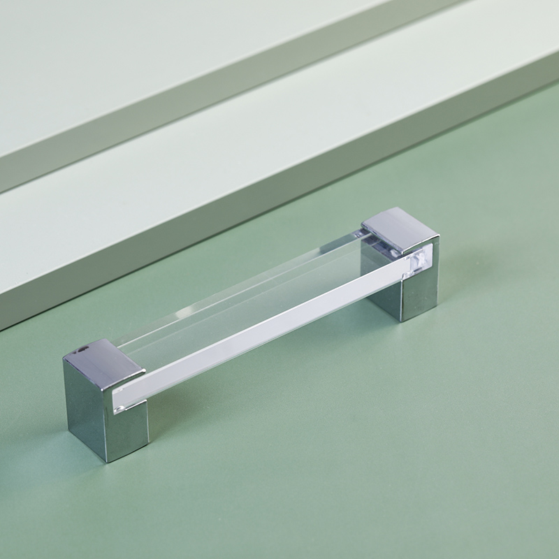 Wholesale Clear acrylic Alu profile handles Modern Curved Cabinet ...